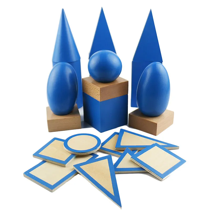 Montessori Math Materials Preschool Montessori Sensorial Solid Geometry ...