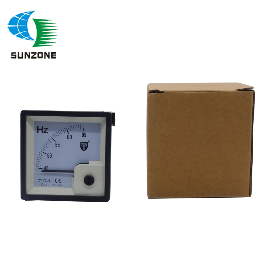 7l2 Ac 100v 220v 380v Analog Panel Frequency Meter Tester Gauge Hertz ...