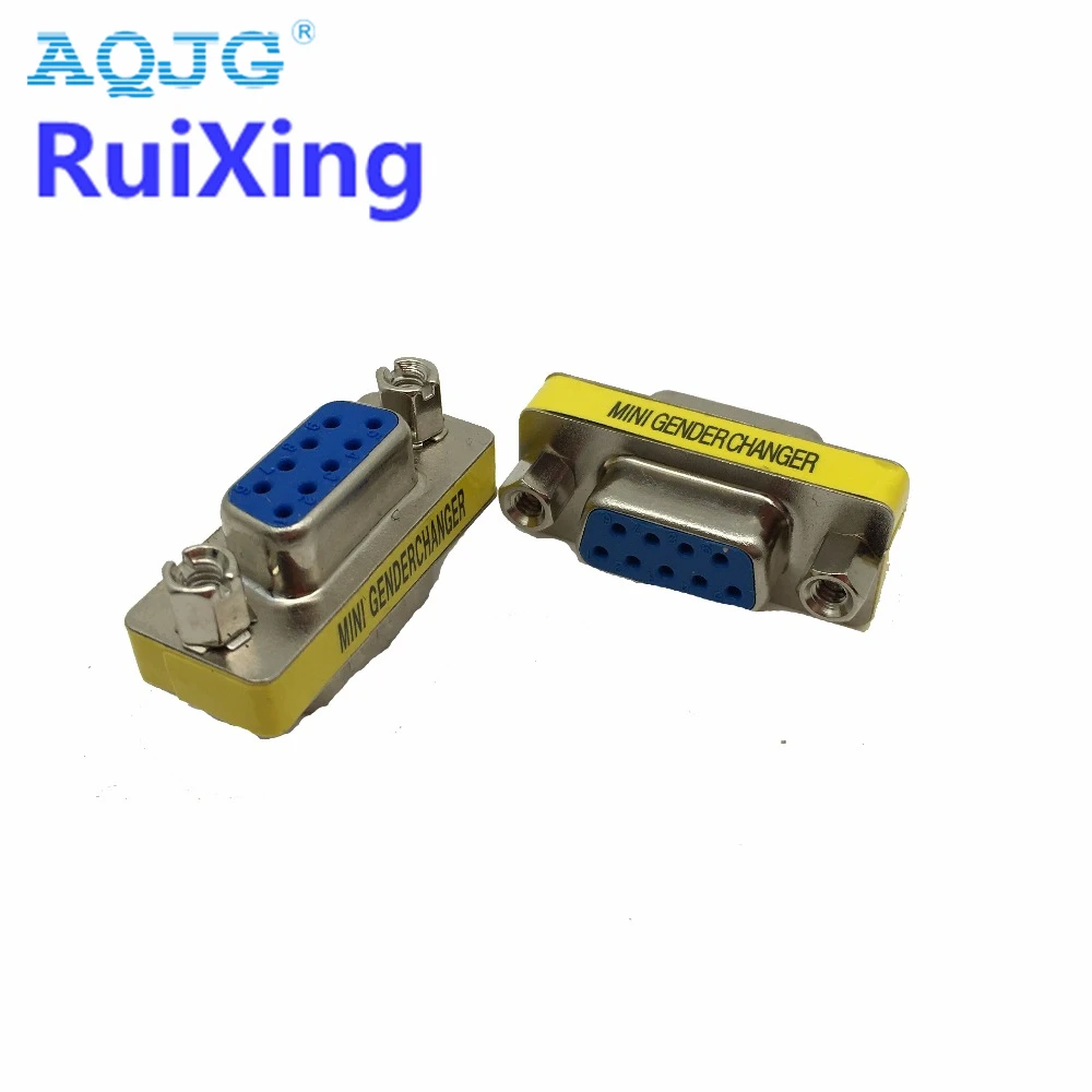 RS232 9 Pin Female to Female Gender Changer Converter PC Extension ...