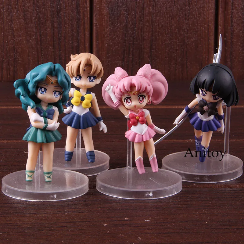 Pretty Guardian Sailor Moon Sailor Uranus Saturn Neptune Chibi Moon ...