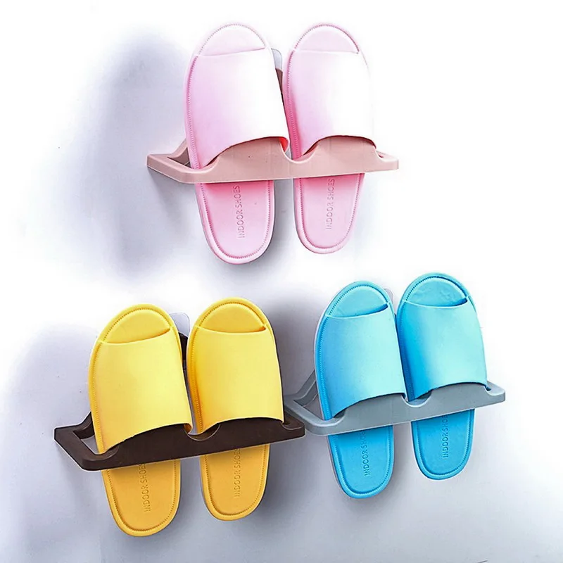 Simple-Home-Wall-Mounted-Sticky-Door-Storage-Hanging-Shoe-Rack-Shelf ...