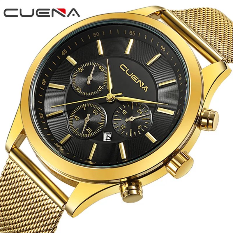 CUENA Quartz Watch Men Casual Fashion Sport Military Mens Watches Top ...
