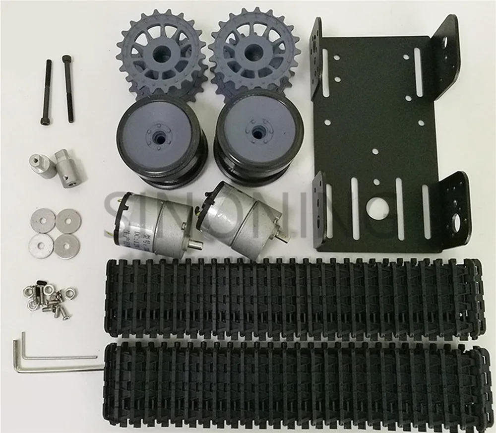 Smart Tank Chassis Tracked Chassis Remote Control Platform with Dual DC ...