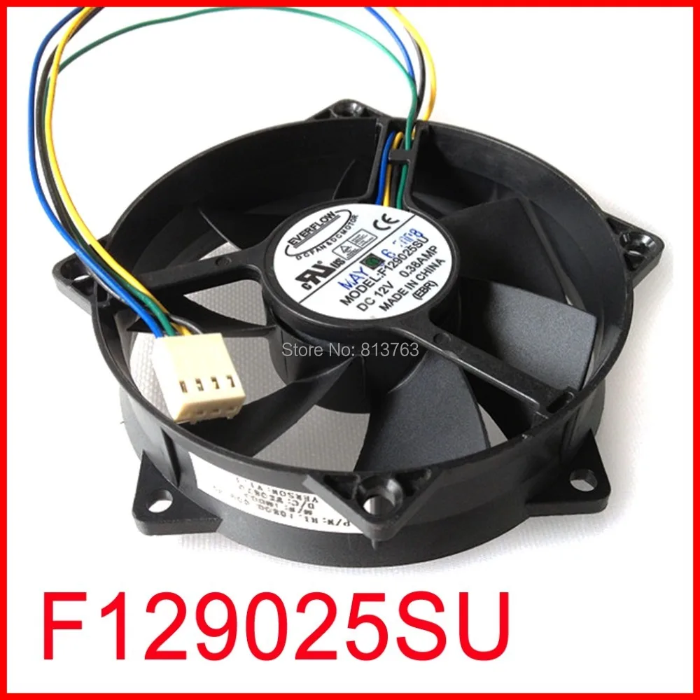 F129025SU 90x90x25mm PWM CPU Round Fan 12V 0.38A 4Pin Computer CPU ...