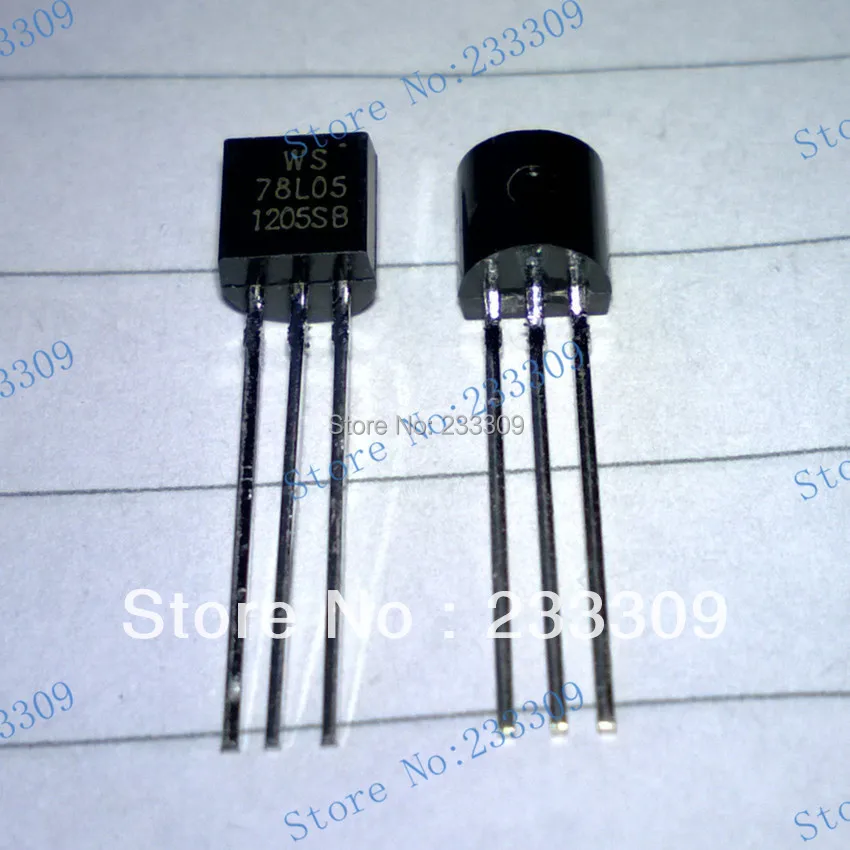 78L05 L78L05 7805 TO 92 5V 100mA 0.1A Voltage Regulator TRANSISTOR 100% ...