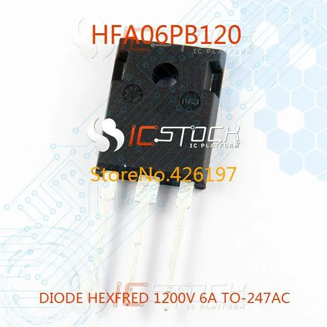 Envío Libre HFA06PB120 DIODO HEXFRED 1200 V 6A de TO 247AC 06PB120 3 ...