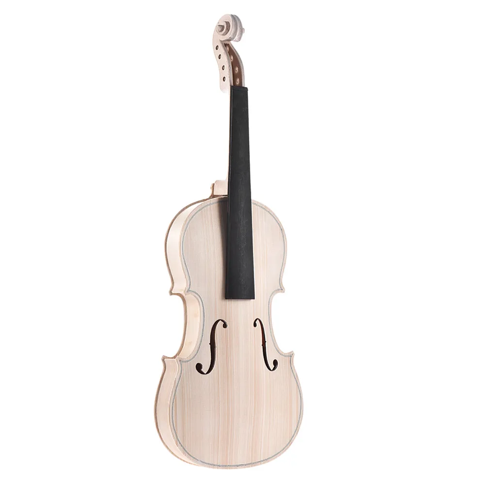 DIY 4/4 Full Size Natural Solid Wood Acoustic Violin Fiddle Kit with EQ ...