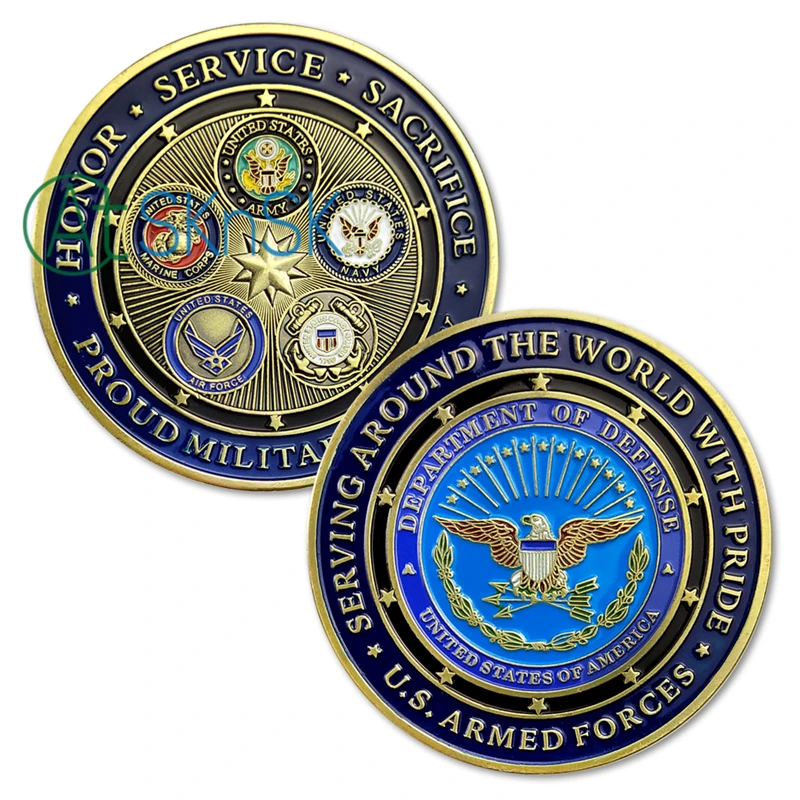 50pcs-lot-Proud-Military-Family-U-S-Armed-Forces-Challenge-Coin-US ...