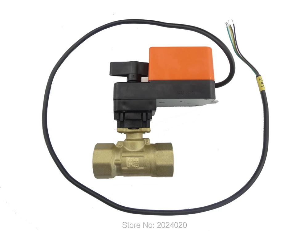 Motorized Modulating control valve, 2 way, DN25(G1") (reduce port) 24V ...