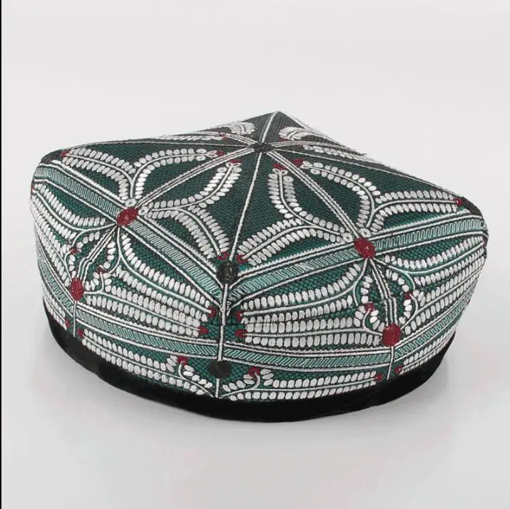 Xinjiang-Uygur-Hat-Flat-Men-Cap-Embroidered-Chinese-Ethnic-Spring ...