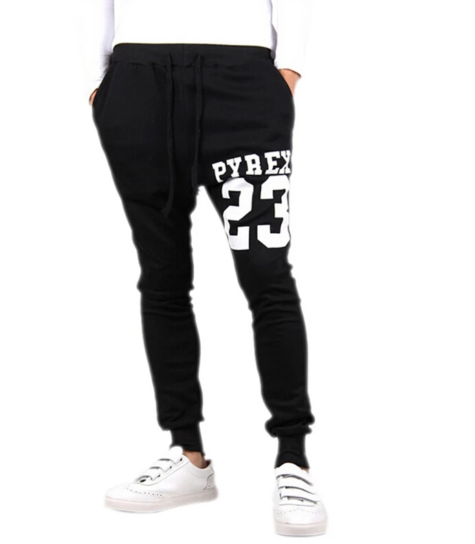 Baggy tapered bandana pant hip hop dance harem sweatpants drop crotch ...