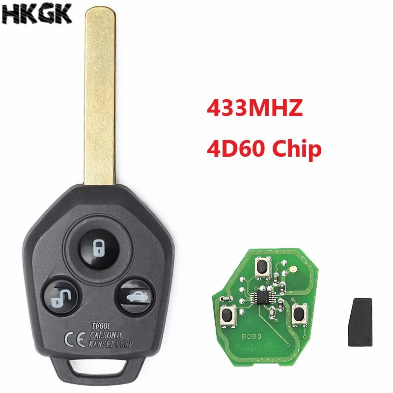 3-Buttonts-Remote-Car-Key-433MHz-4D60-Chip-Uncut-Blade-for-Subaru ...