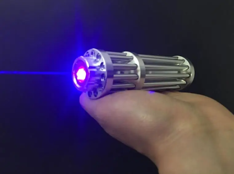 Shot Bird 50000m 450nm High Power Blue Laser Pointer Pen Beam Light ...