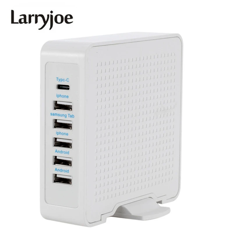 Larryjoe 6 Port USB 10A Type C Interface Quick Charging QC Stand larryjoe-6-port-usb-10a-type-c-interface-quick-charging-qc-stand