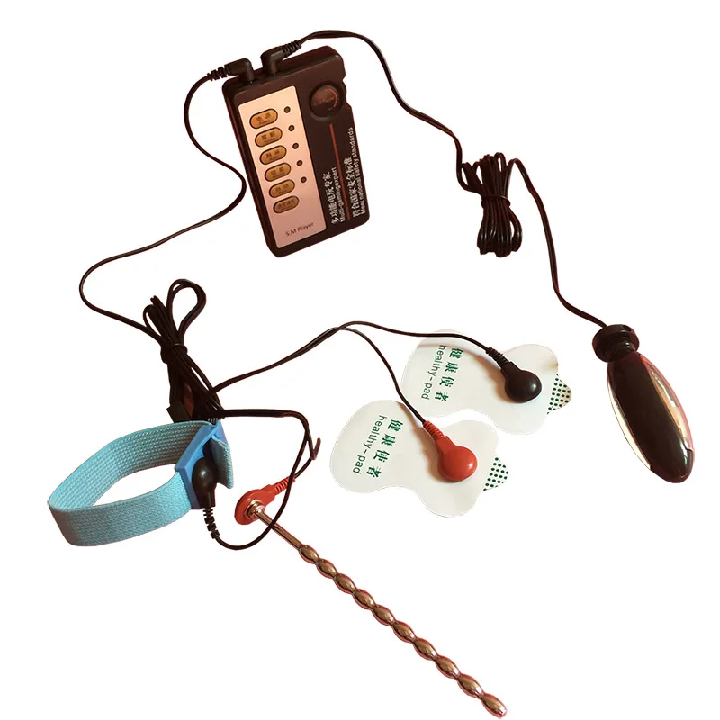 2018 Diy Male Electro Shock Penis Cock Rings Electric Shock Massagers ...