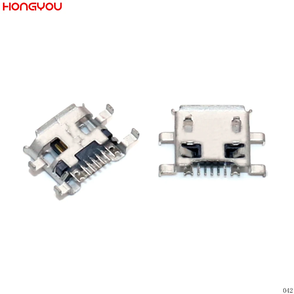 50PCS/Lot Micro USB 5Pin 5 Pin Female Connector 0.72mm Heavy Plate B ...