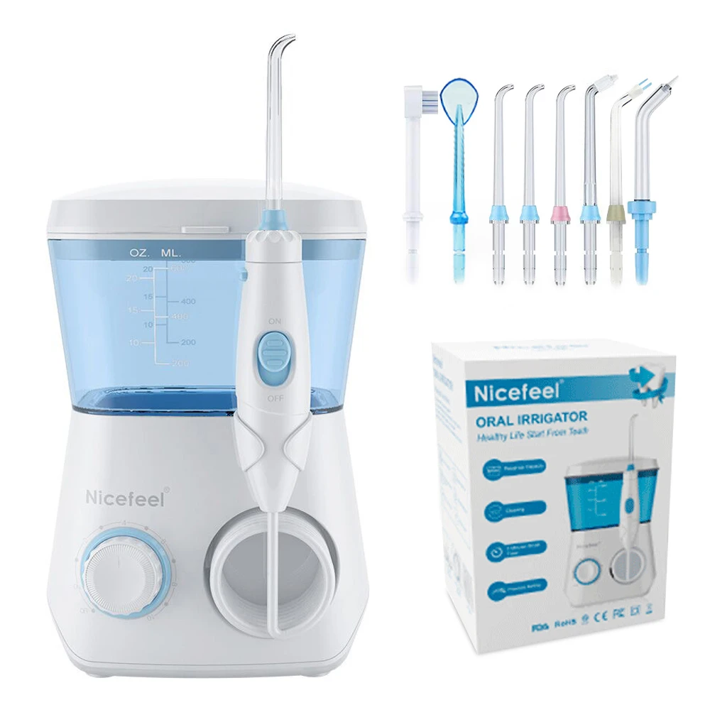 Nicefeel Oral Irrigator Water Flosser Dental Jet Teeth Cleaner Hydro ...