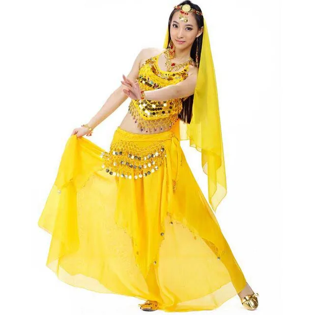 Bellydance Costume Bollywood Dance Set Oriental Clothing Female Indian