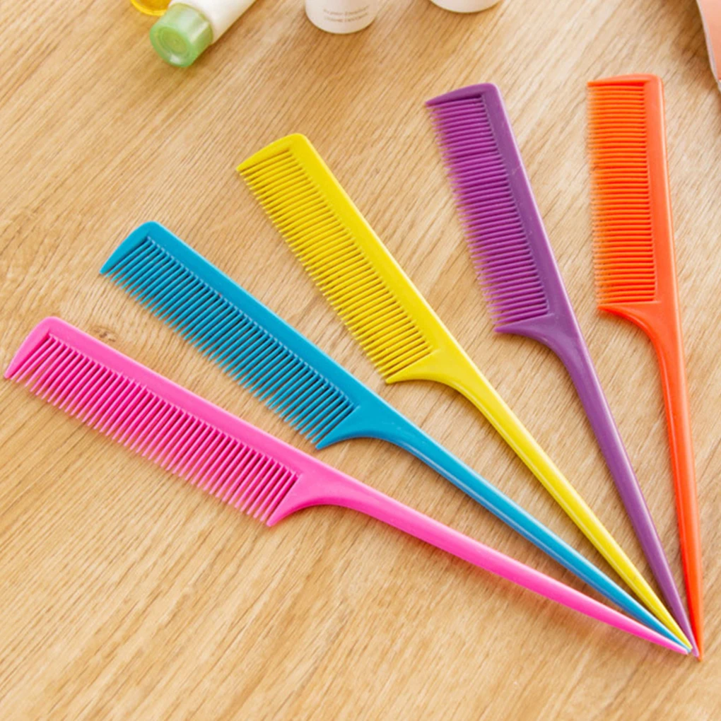 10pcs/set New Mix Color Hair Comb Salon Brush Styling Hairdressing Tail ...