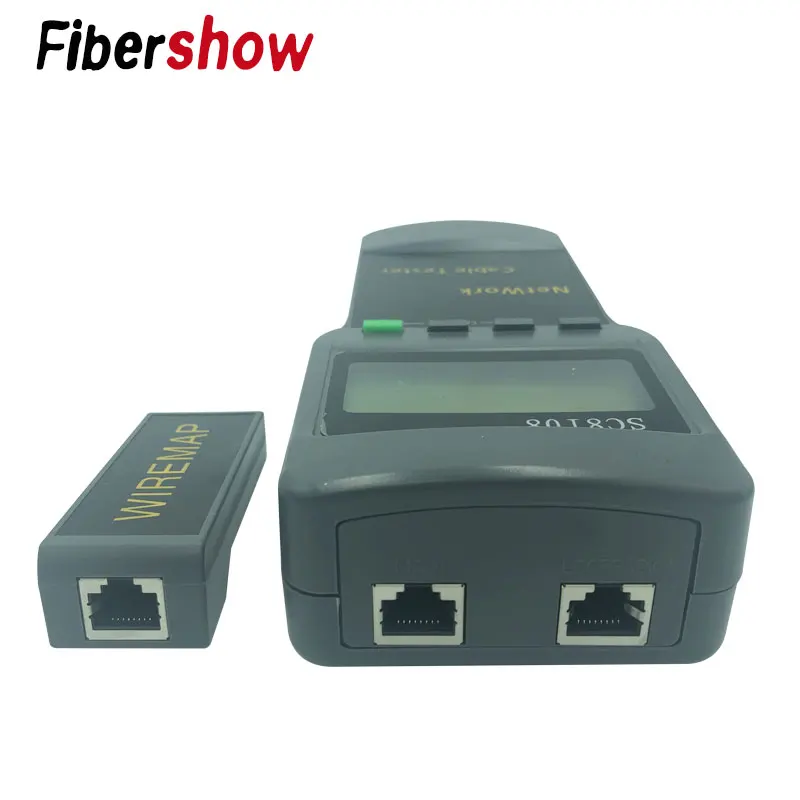 SC8108 Портативный ЖК-тестер сети метр и LAN телефонный кабель тестер и ...