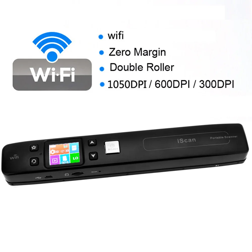 iScan Wireless Wifi Portable Digital Scanner 1050DPI Handyscan Document ...