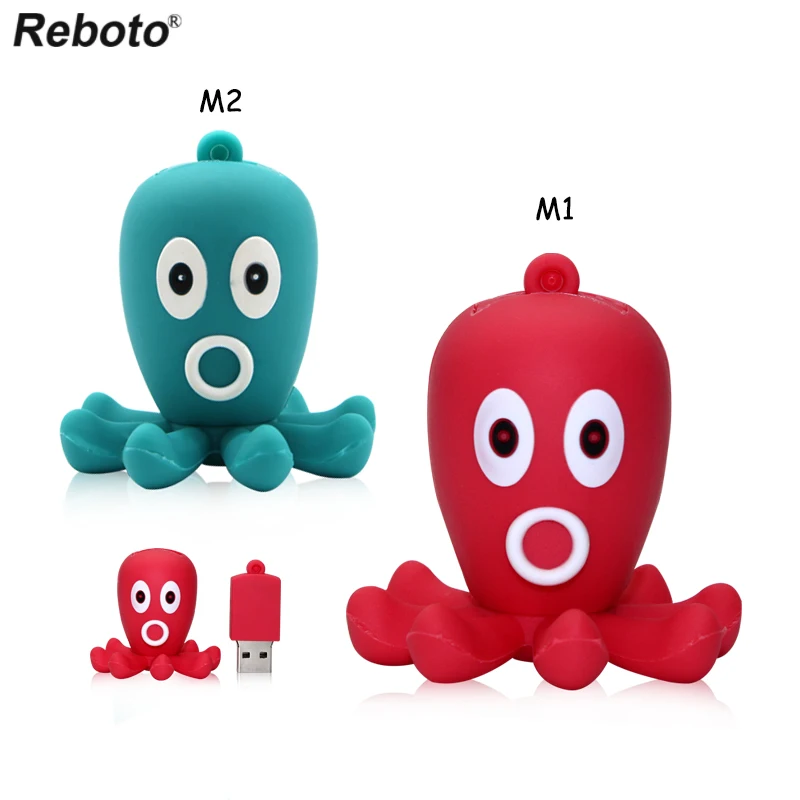 Blue Octopus USB Flash Drive Thumb Drive Cute Pen Drive Squid U Disk ...