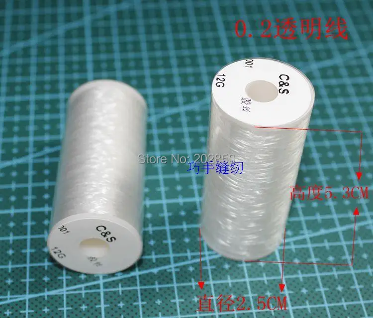 DIY Hand Sewing Thread/Sewing Machine Thread,100% Nylon,Transparent ...
