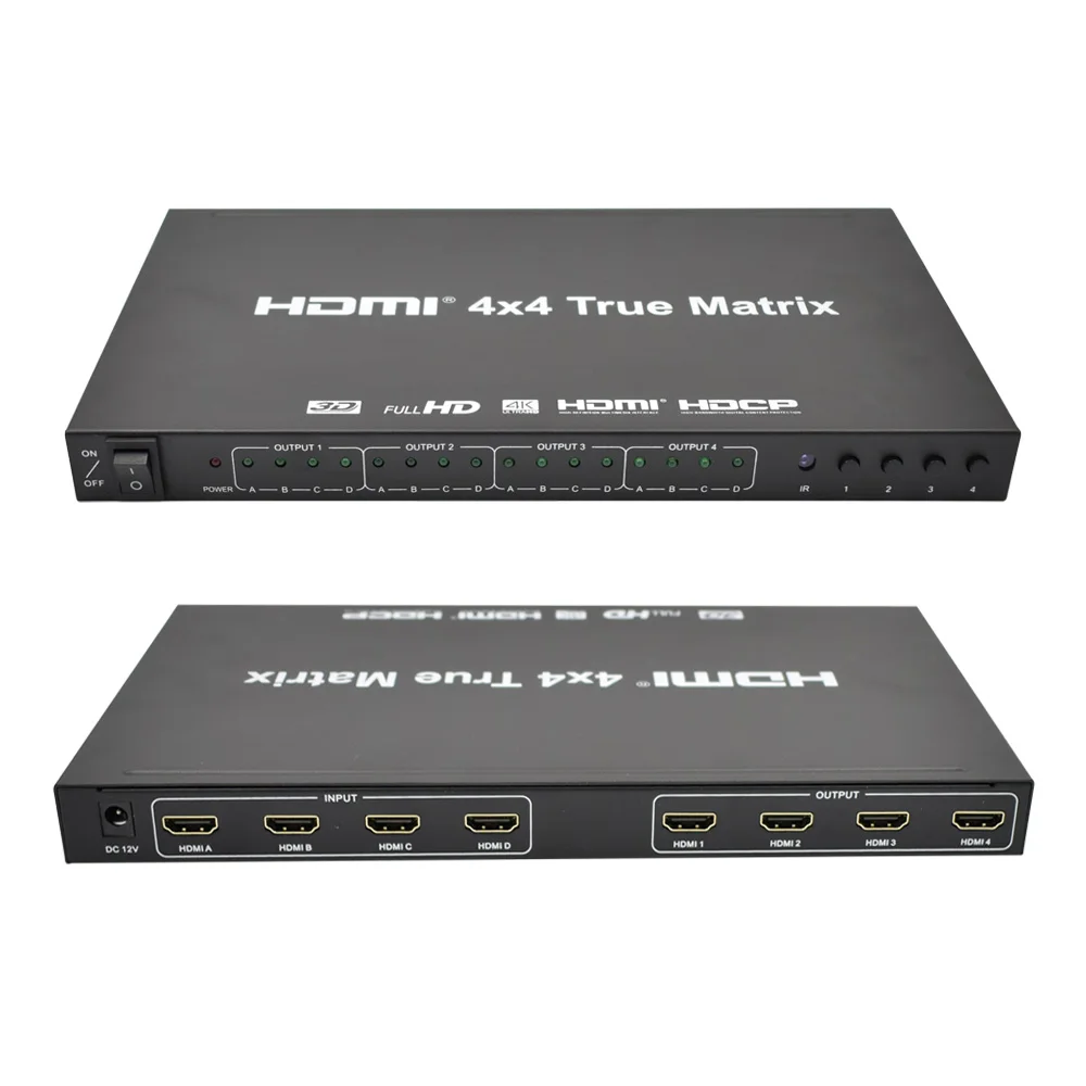 ThundeaL HDMI Matrix 4x4 HD 4K 2K HDMI переключатель разветвитель 4 ...