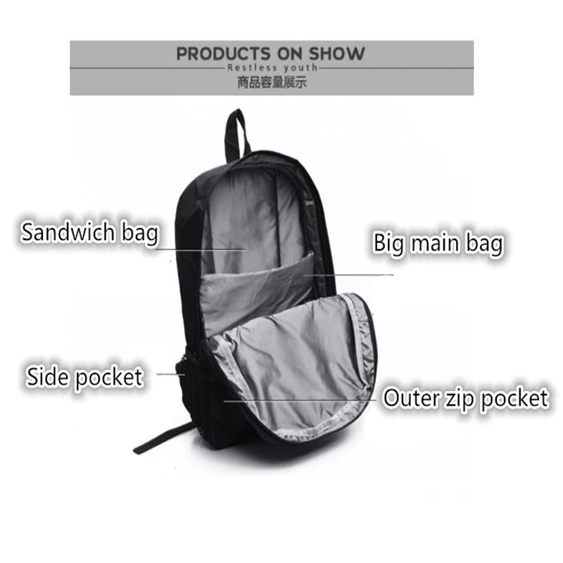 Cosplay Anime Senkey Style Student School Backpack Casual Luminous Bag ...