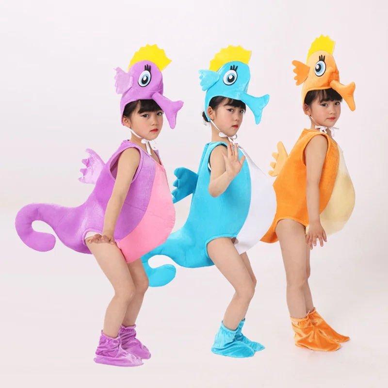 Child-Kid-Starfish-Hippocampus-SeaHorse-Costume-Halloween-Party-Cosplay ...