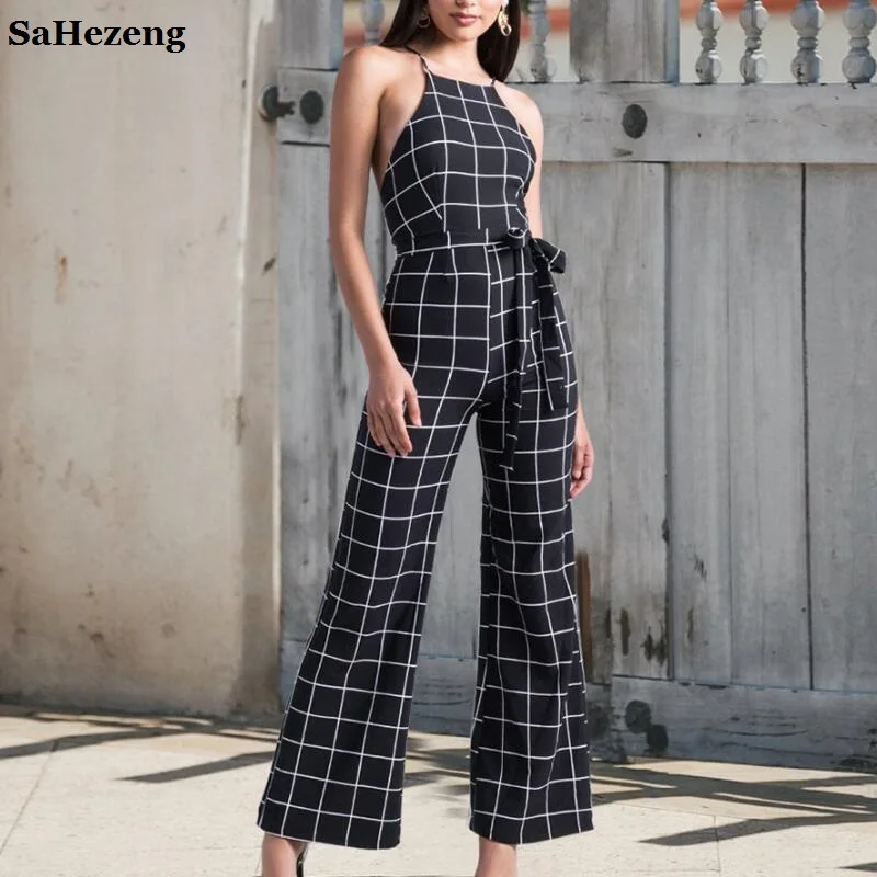 Mono Sexy sin hombros para mujer de verano 2019 mono con tiras a ...