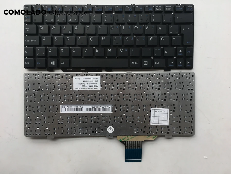 ND Nordic keyboard for CLEVO M1110 M11X M1100 M1110Q M1111 W110ER M1115 ...