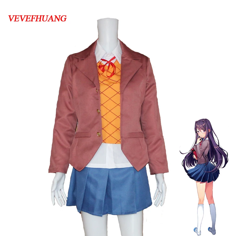 VEVEFHUANG Doki Literature Club Monika Cosplay Sayori Yuri Natsuki ...