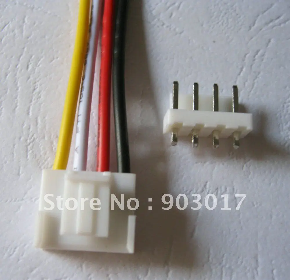 30-Pcs-VH3-96-3-96mm-4-pin-Female-22AWG-Wire-with-Male-Pin-Connector ...