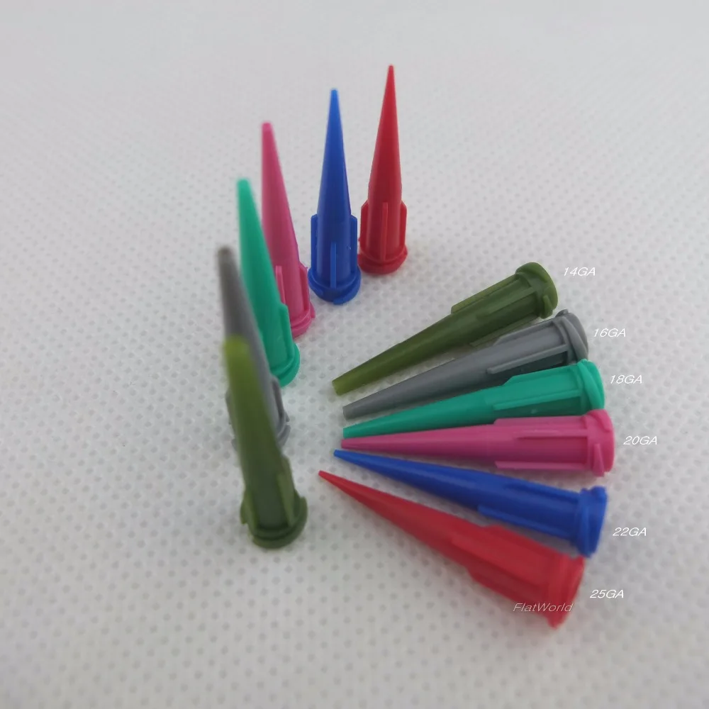 100PCS/LOT opaque Tapered Needle/ Plastic Conical Fluid Smoothflow ...