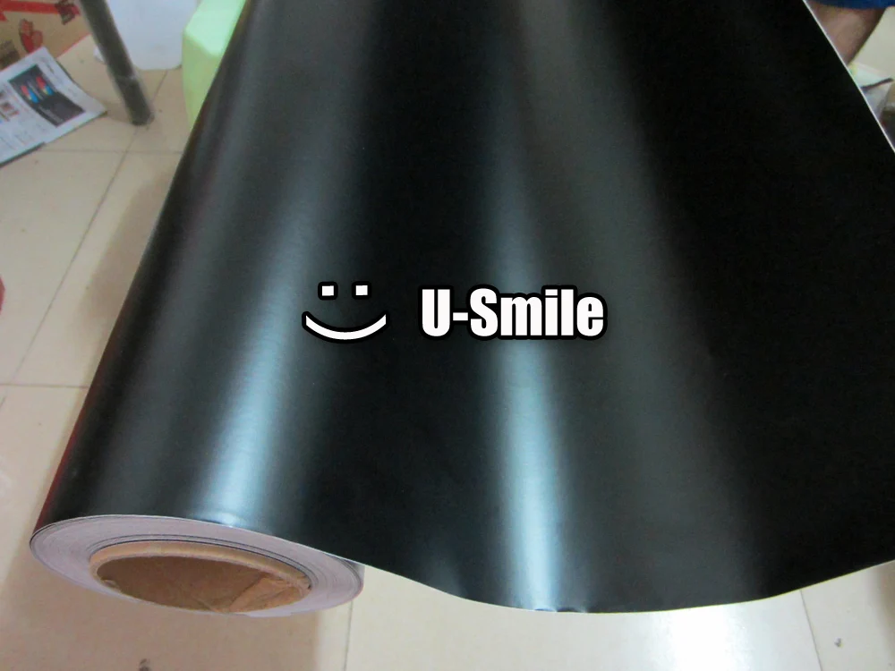 Automobiles & Motorcycles Exterior Accessories Satin Black Vinyl Wrap ...