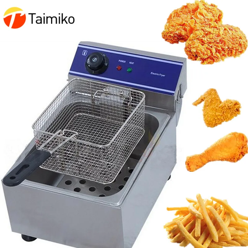 Mini friteuse à frites en acier inoxydable petite forme carrée ...