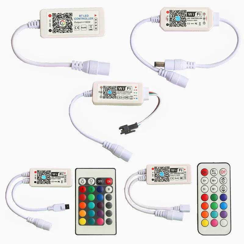 Bluetooth Wifi Led Controller For 5v 12v 24v Smd 2835 3014 3528 5050 ...