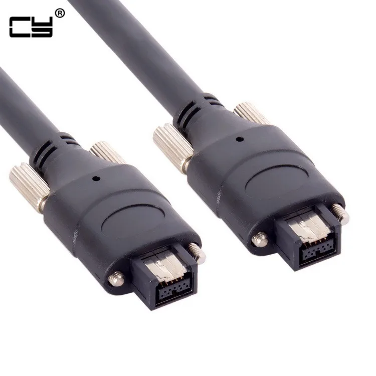 Firewire 800 IEEE1394 ilink 9Pin Plug to 9Pin Cable Screw Type Mount ...