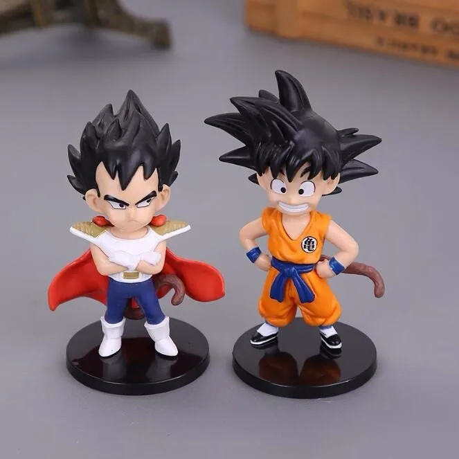 Amine Figma Mini Dragon Ball Z GOKU Golden FRIEZA GREAT VEGETA APE Pvc ...
