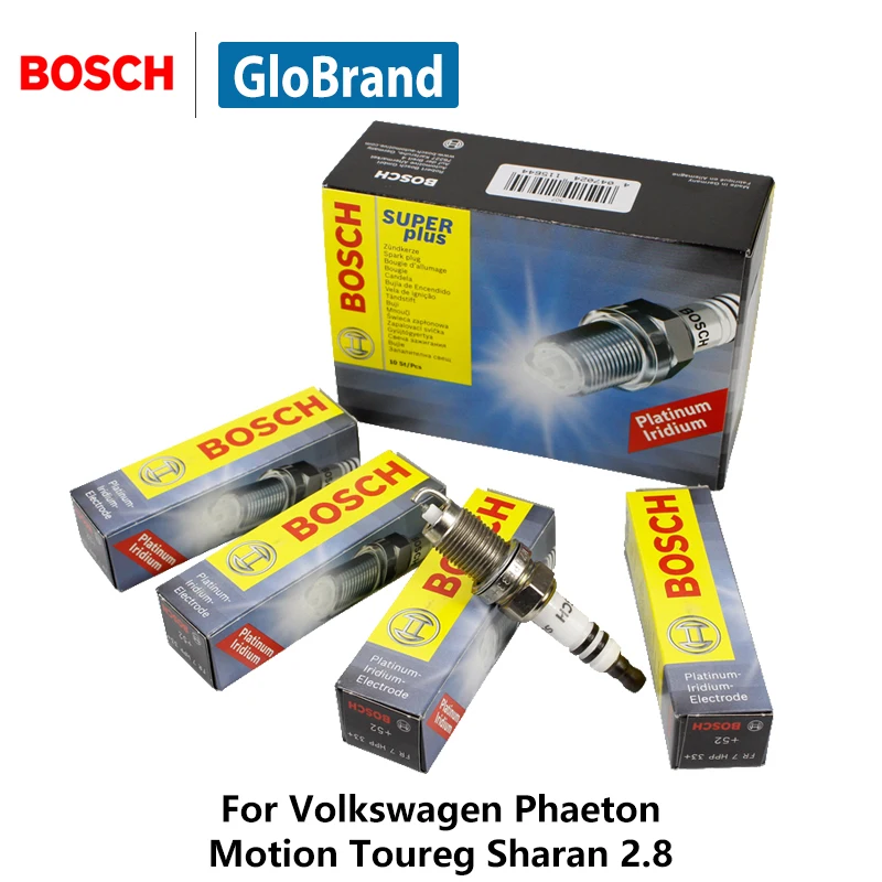 4 unids/set Bosch doble platino bujía coche FR7HPP33 + para Volkswagen ...