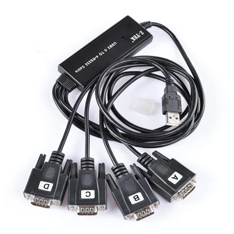 4 port USB to serial สาย 2.0 USB to serial 4X RS232 สาย splitter ...