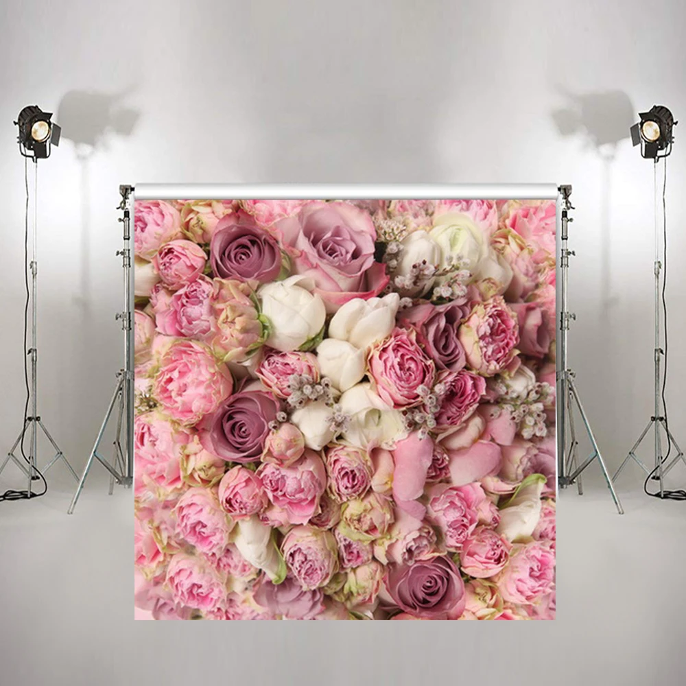 Pink Rose photography backdrops Flowers Newborn Photoshooting ...
