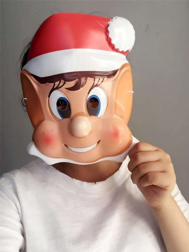 12pcs Lot Lovely Christmas Mask Pvc Party Mask Novelty Party Decoration