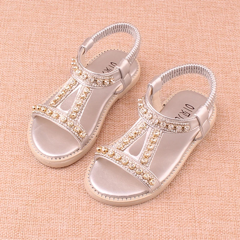 Diamond Girls Sandals Princess Style Children Sandals For Girls Rubber ...