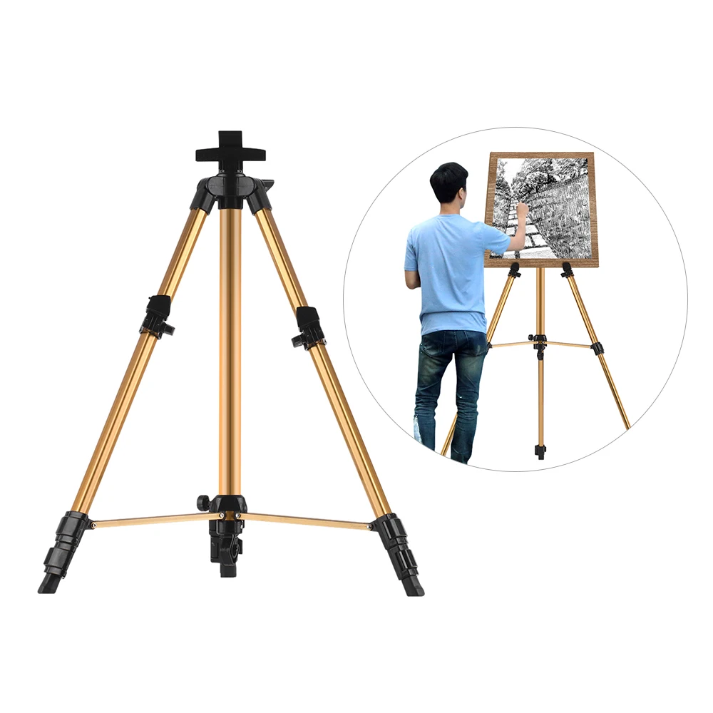 Aluminum Easel Stand Tripod Adjustable Height 19'' 55'' Lightweight ...
