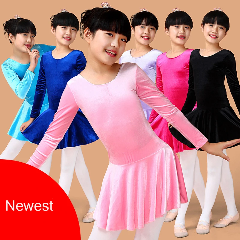 Velvet Dance Leotard Girls Ballet Infantil Ballet Clothes Children Kids ...