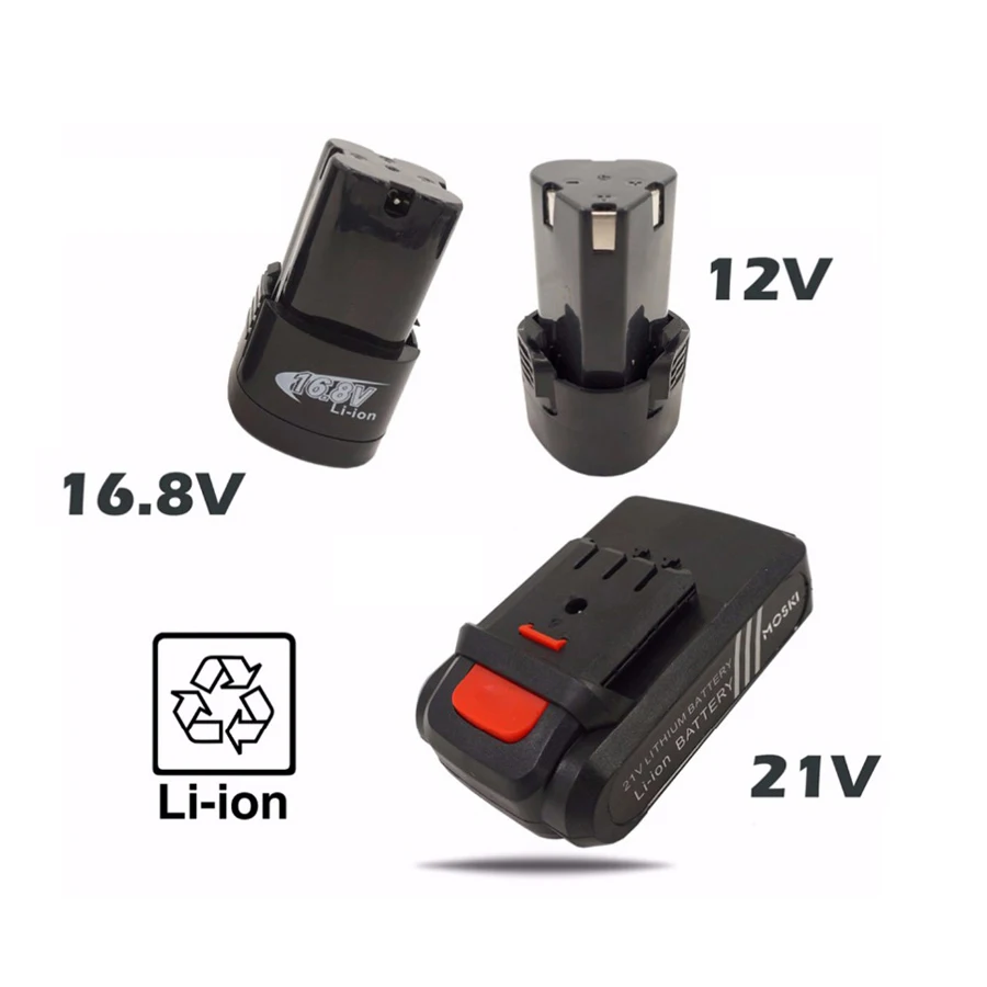 12v 16 8v 21v Rechargeable Li On Battery For Cordless Drill In Electric