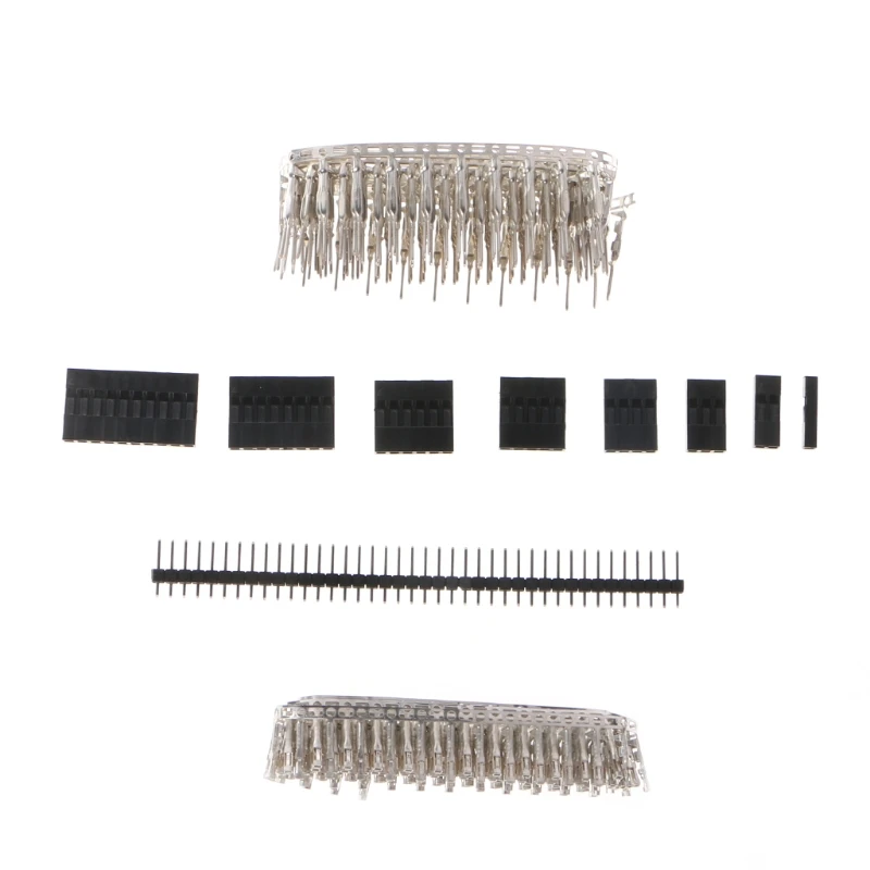 1450Pcs/Set 2.54mm Dupont Connector Kit PCB Headers Male Female Pins ...
