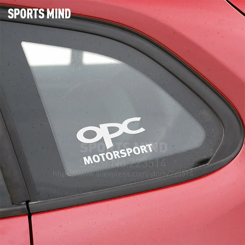 1 par SPORTS MIND OPC MOTORSPORT vinil adesivo Decalque Para opel astra ...